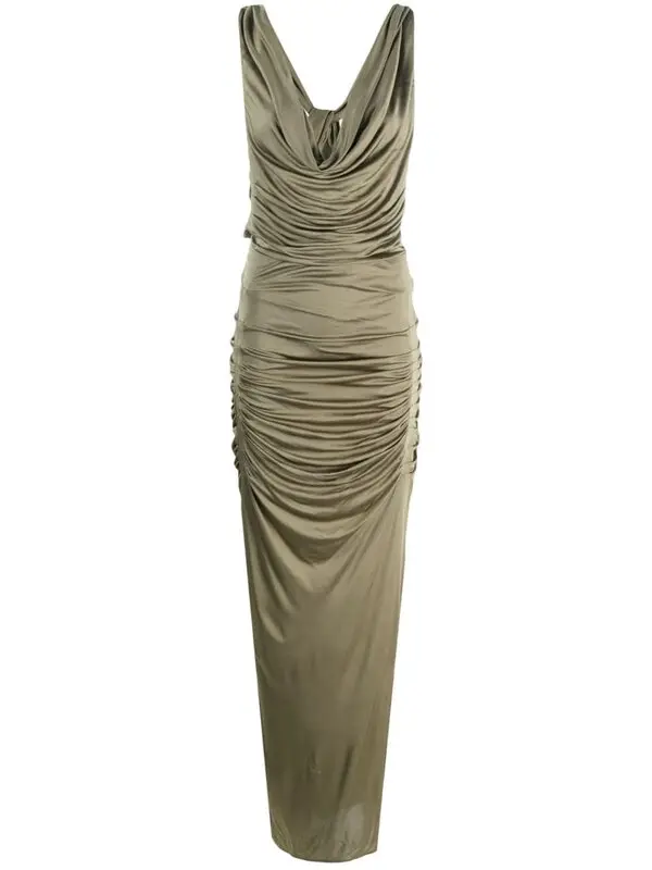 Gauge81 Ina Draped Maxi Dress