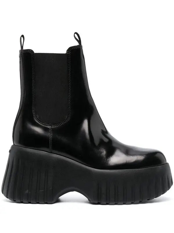 Hogan H-stripes Wedge Chelsea Boots