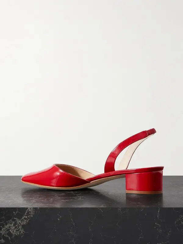 Manolo Blahnik Aspro 30 Patent-leather Pumps - Red