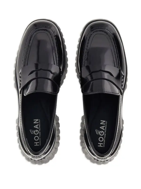 Hogan H-stripes Platform Loafers