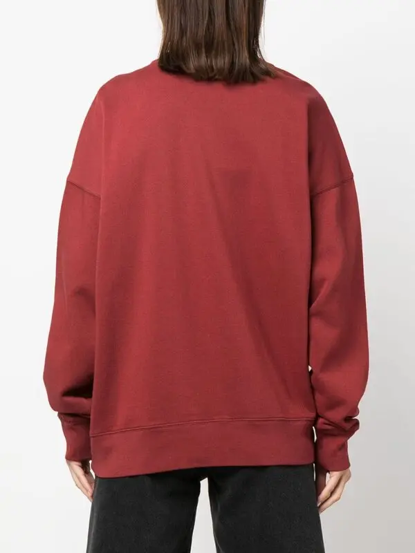 AUTRY Logo-embroidered Cotton Sweatshirt - Red