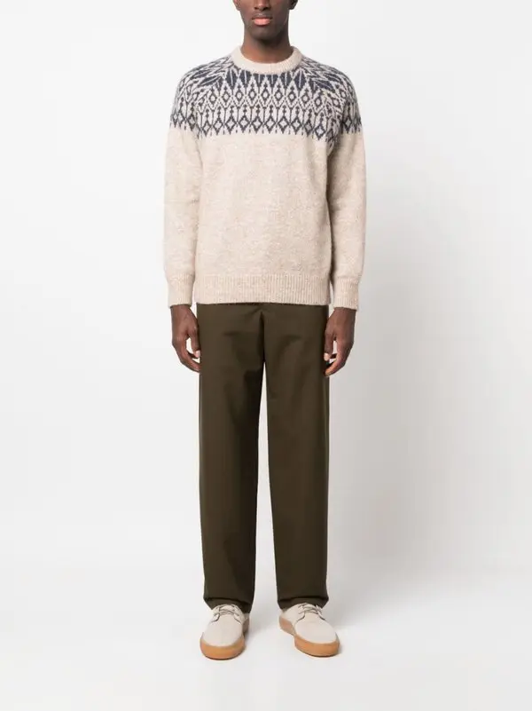 Brunello Cucinelli Patterned Knit Crew-neck Jumper