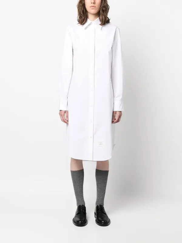 Thom Browne Long Sleeve Shirt Dress