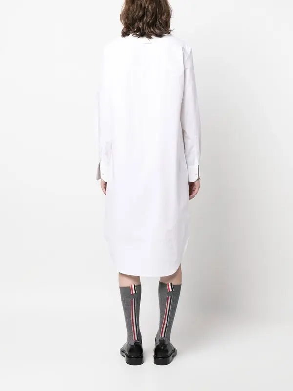 Thom Browne Long Sleeve Shirt Dress