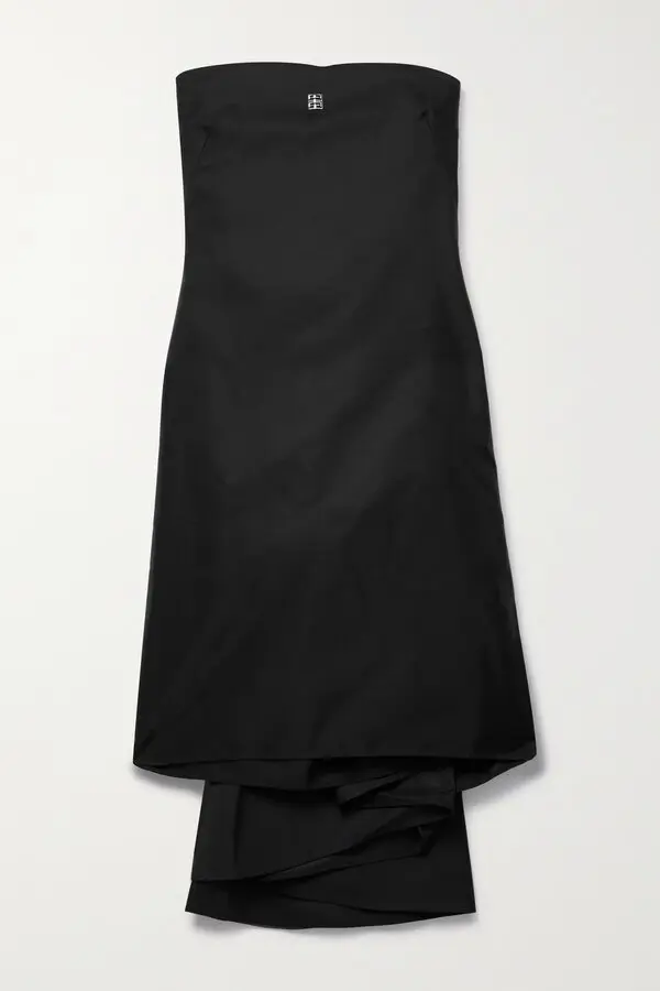 Givenchy Draped Embellished Twill Mini Dress