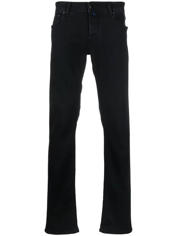 Jacob Cohen Mid-rise Slim-fit Jeans - Black