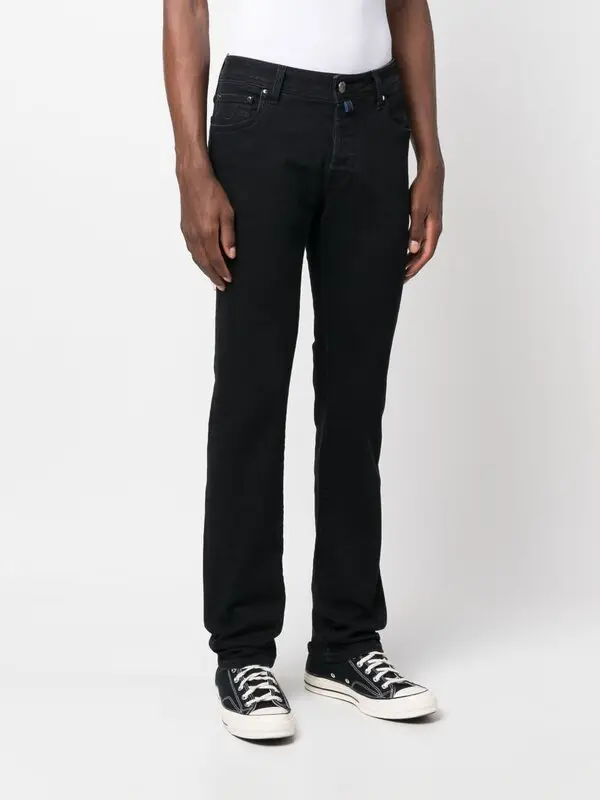 Jacob Cohen Mid-rise Slim-fit Jeans - Black