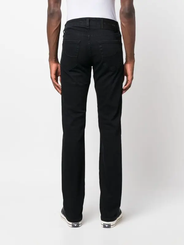 Jacob Cohen Mid-rise Slim-fit Jeans - Black