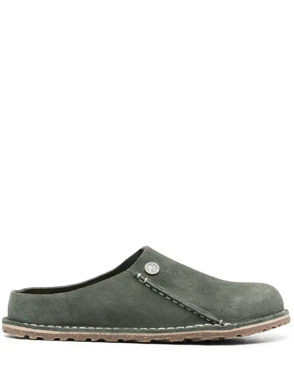 BIRKENSTOCK Zermatt Suede Clogs - Green