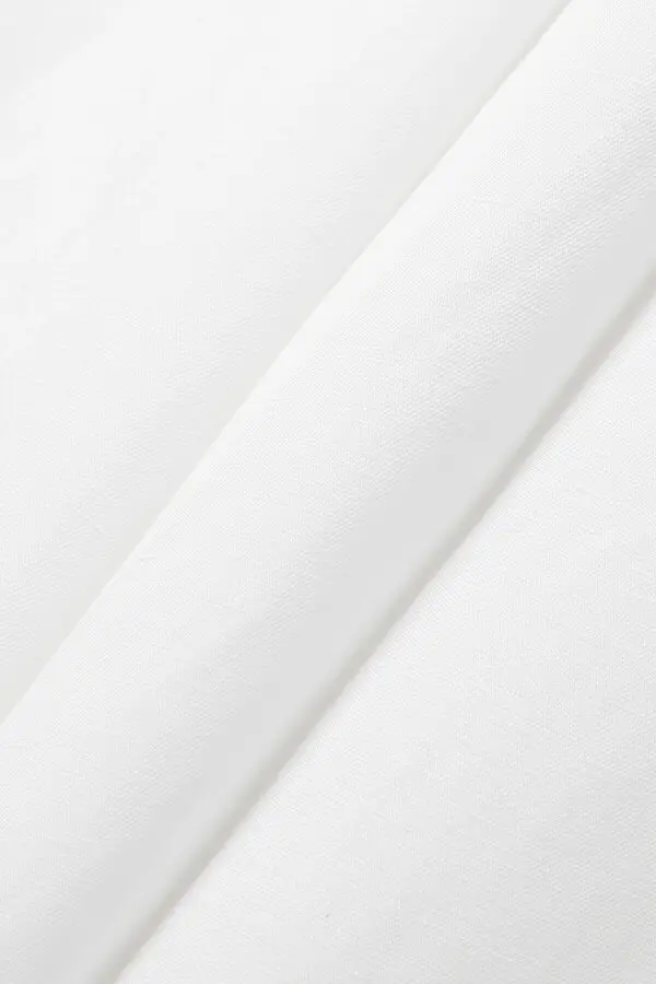 ANINE BING Carrie Twill Straight-leg Pants