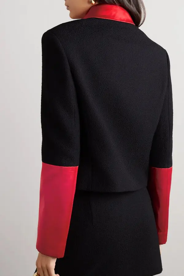 FERRAGAMO Silk-trimmed Bouclé Jacket
