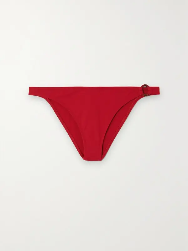 Loro Piana Marine Embellished Bikini Briefs - Red