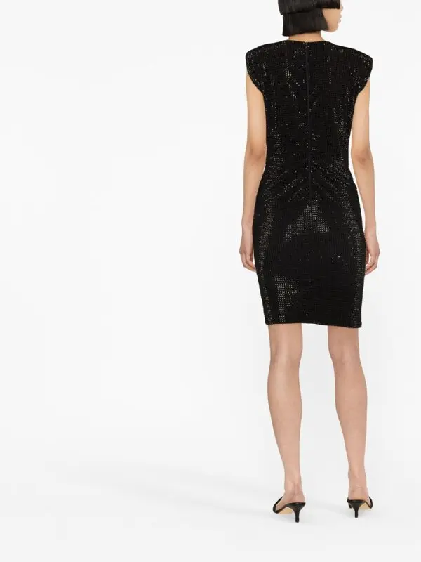 Philipp Plein Crystal-embellished Mini Dress - Black