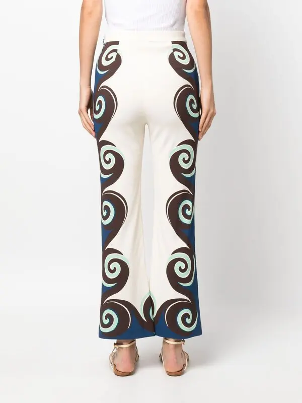 La DoubleJ Geometric-print Trousers