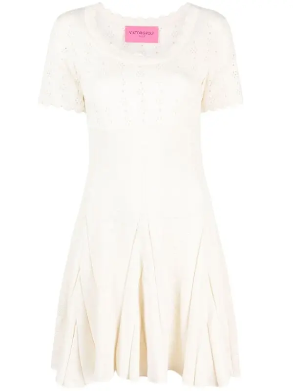 Viktor & Rolf Short Sleeve Knit Minidress