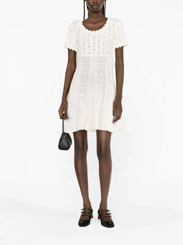 Viktor & Rolf Short Sleeve Knit Minidress