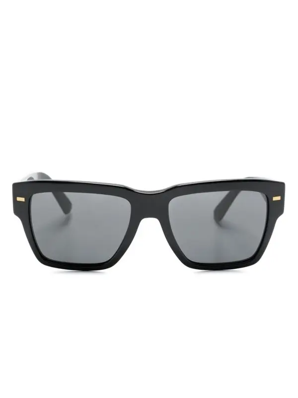 Dolce & Gabbana Logo Lettering Square Sunglasses - Black