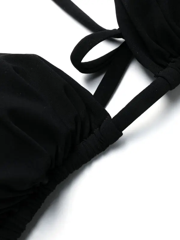 Dolce & Gabbana Halterneck Triangle Bikini Top - Black
