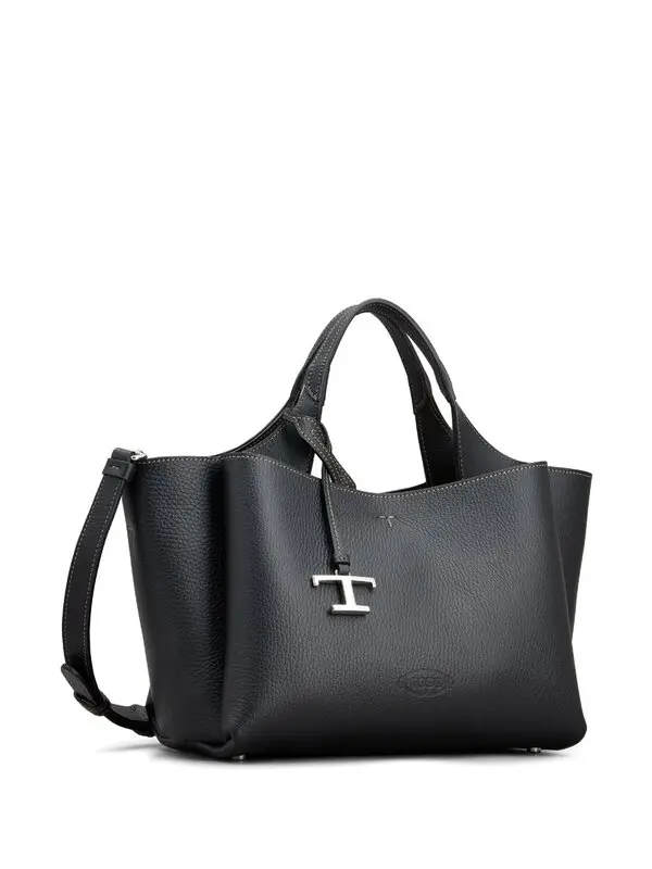 TOD'S Logo-plaque Leather Tote Bag