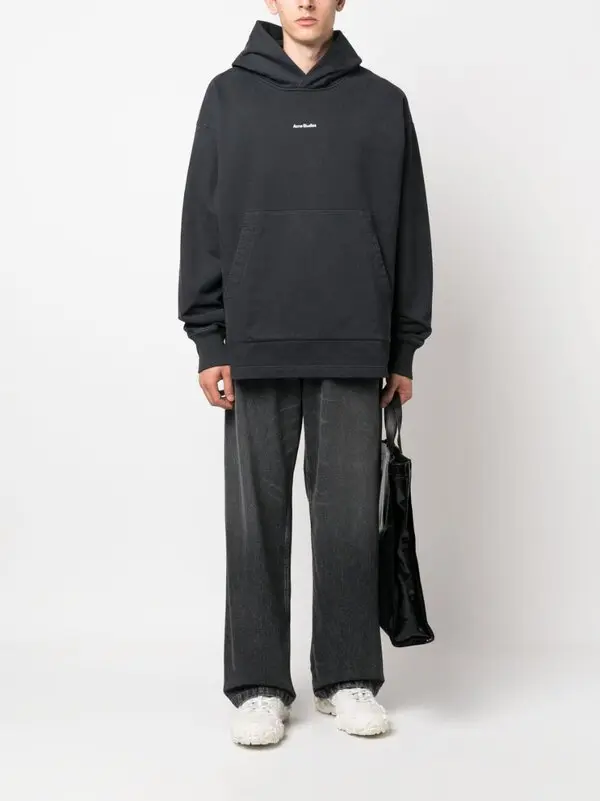 Acne Studios Mid-rise Wide-leg Jeans - Black