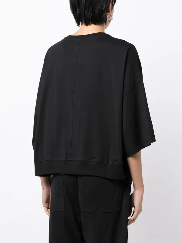 Rick Owens Logo-embroidered T-shirt - Black