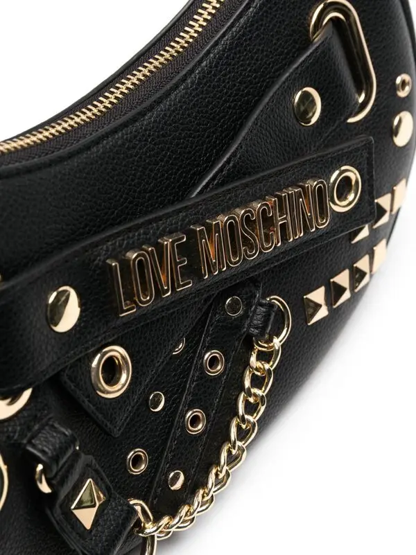 Moschino Logo-plaque Embellished Shoulder Bag