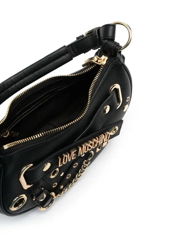 Moschino Logo-plaque Embellished Shoulder Bag