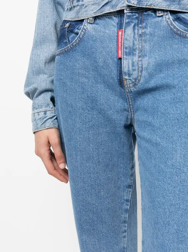 Moschino Two-tone Straight-leg Jeans