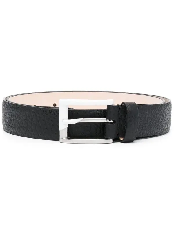 MAISON MARGIELA Grained Leather Belt - Black