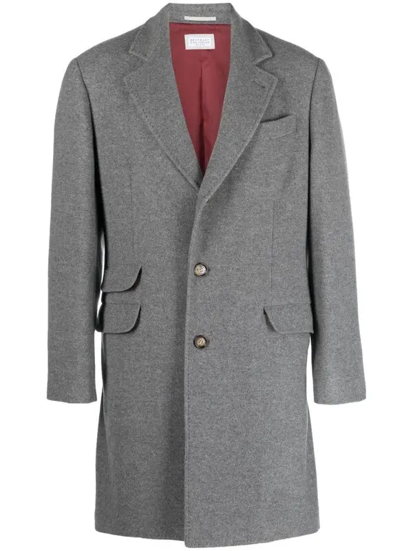Brunello Cucinelli Button-down Single-breasted Coat