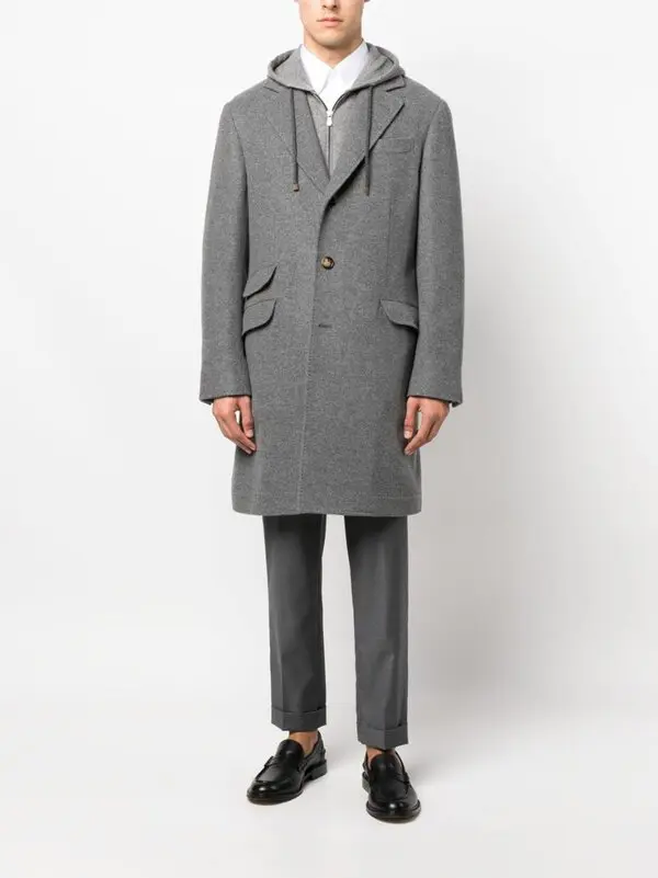 Brunello Cucinelli Button-down Single-breasted Coat