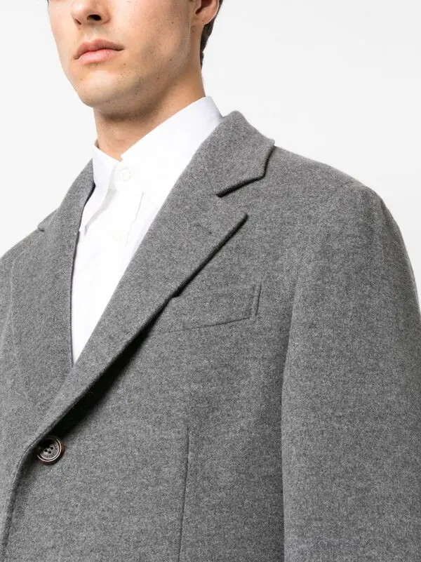 Brunello Cucinelli Button-down Single-breasted Coat