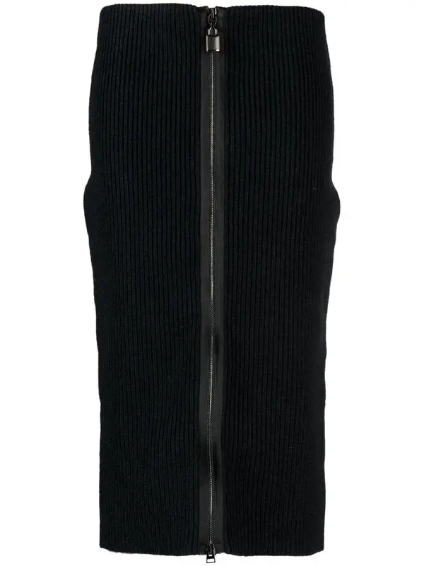 TOM FORD Ribbed Knit Pencil Skirt