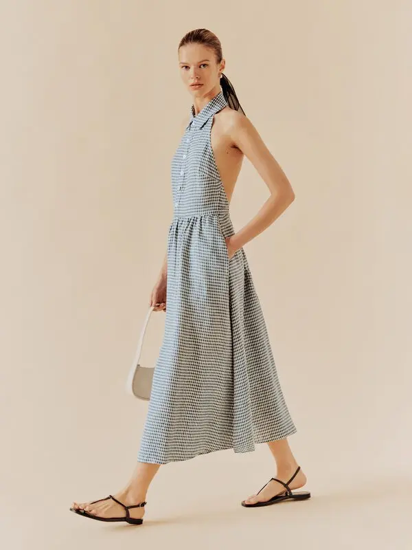 chinese dress ladies Reformation // Linen Tace Dress  VSP Consignment