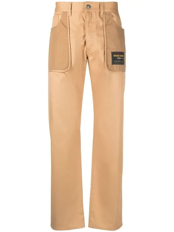 Moschino Straight-leg Cotton Trousers