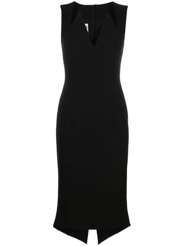 Moschino V-neck Midi Dress