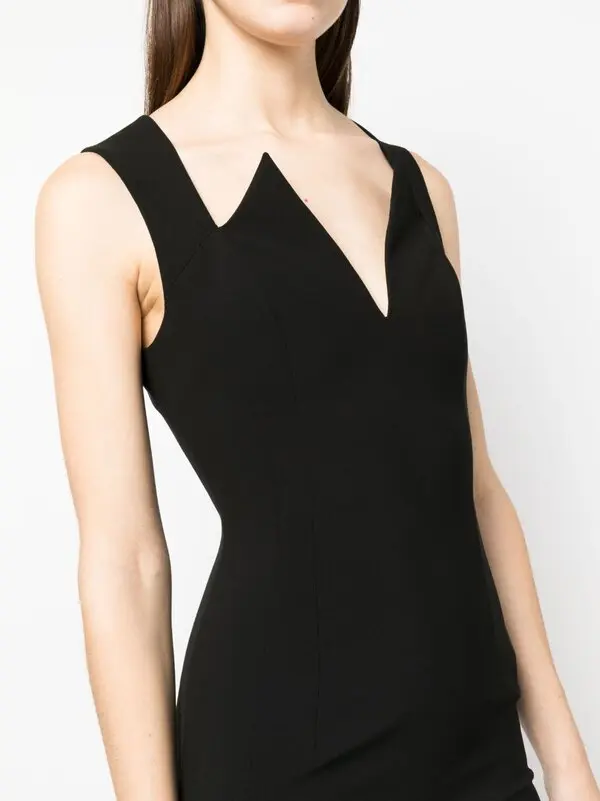 Moschino V-neck Midi Dress