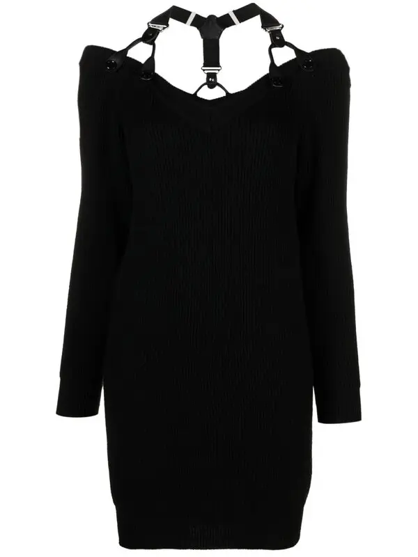 Moschino Braces-detail Knitted Dress