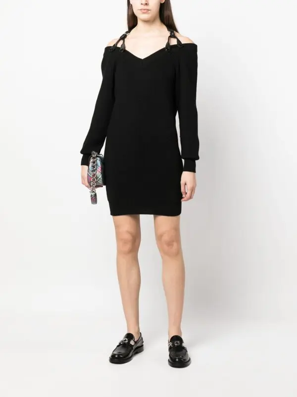 Moschino Braces-detail Knitted Dress