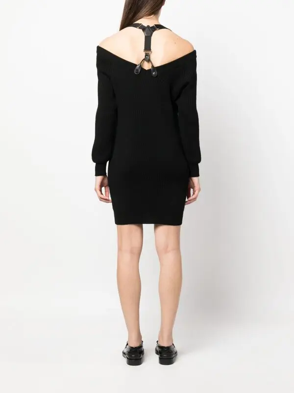 Moschino Braces-detail Knitted Dress