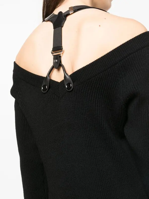 Moschino Braces-detail Knitted Dress