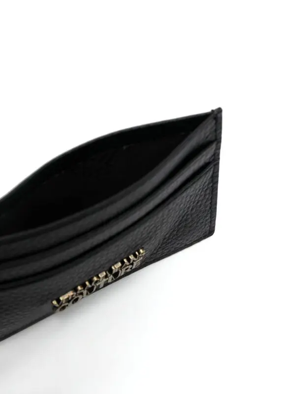 Versace Logo-plaque Leather Cardholder