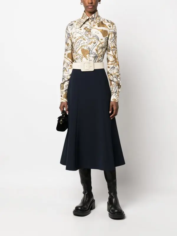 Moschino High-waisted A-line Skirt