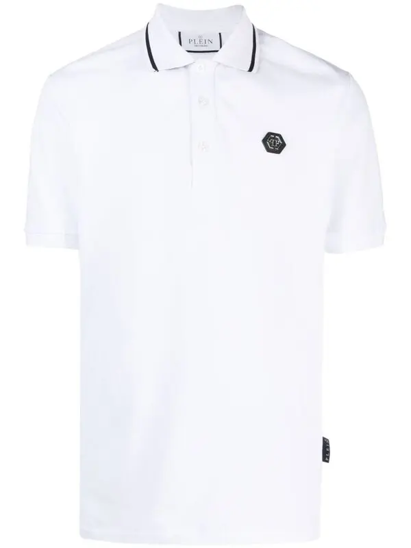 Philipp Plein Ss Paisley Strass Polo Shirt