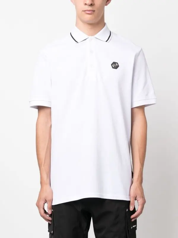 Philipp Plein Ss Paisley Strass Polo Shirt
