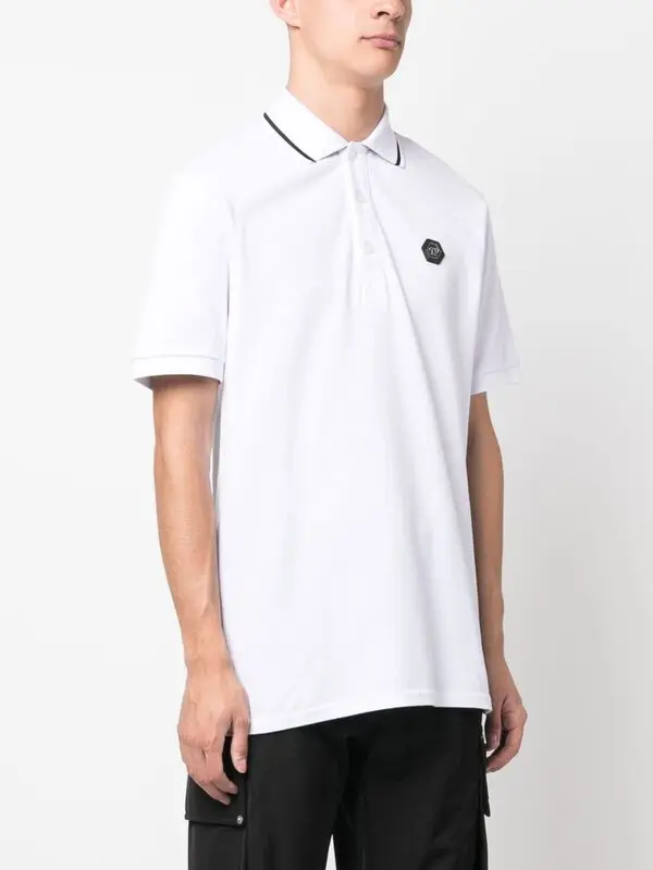 Philipp Plein Ss Paisley Strass Polo Shirt