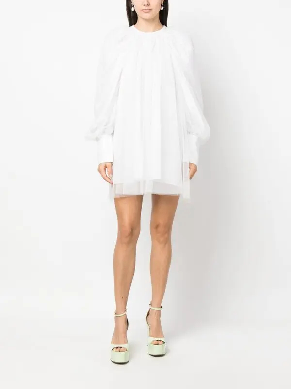 Viktor & Rolf Broderie-anglaise Puff-sleeves Dress
