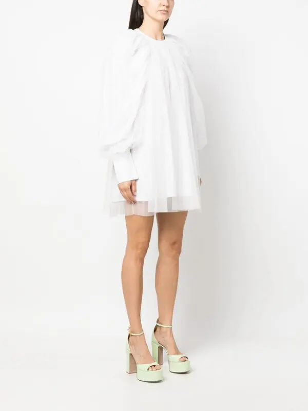 Viktor & Rolf Broderie-anglaise Puff-sleeves Dress