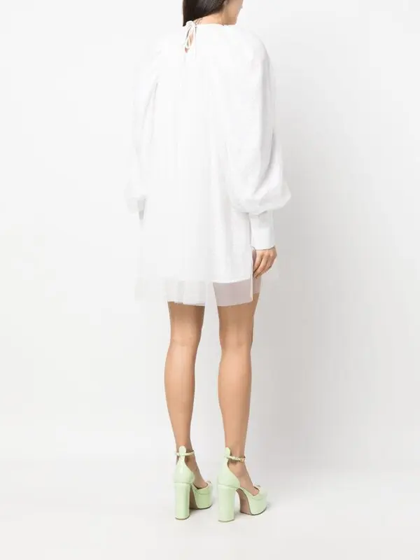 Viktor & Rolf Broderie-anglaise Puff-sleeves Dress