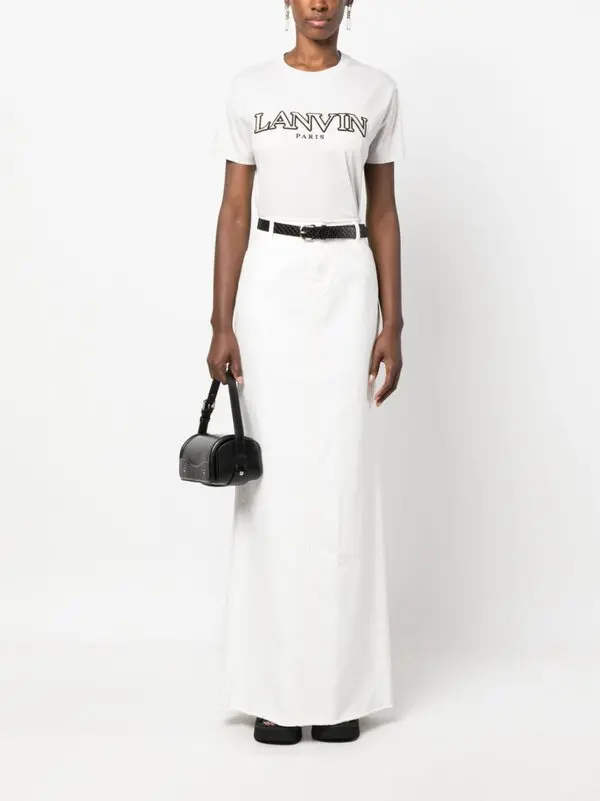 LANVIN Embroidered Logo T-shirt